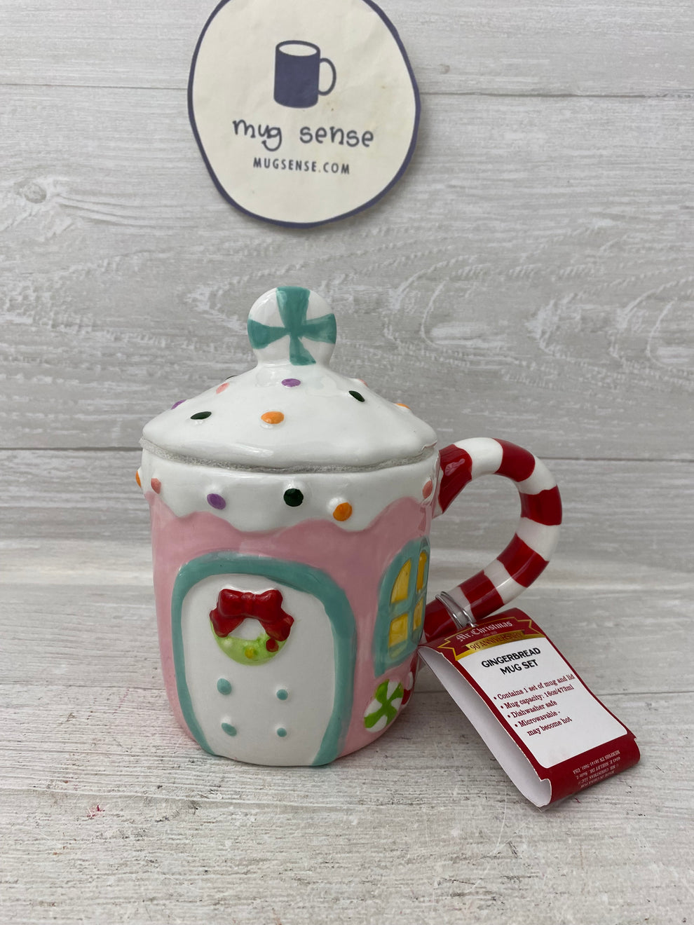 Mr. Christmas Pink Gingerbread House Mug – Mug Sense